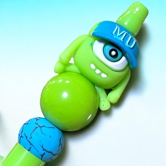 Other | New Mike Wazowski From Monsters Inc Ballpoint Beaded Ink Pen ...